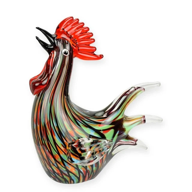 GLASFIGUR HAHN IM Murano-Stil, A MURANO STYLE GLASS FIGURINE OF A ...