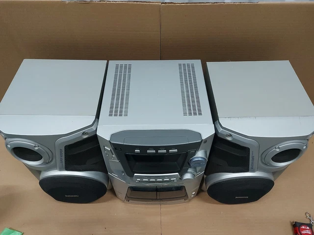 PANASONIC SA-AK33 CD Stereo System 5 CD Changer (Cassette Deck Broken ...