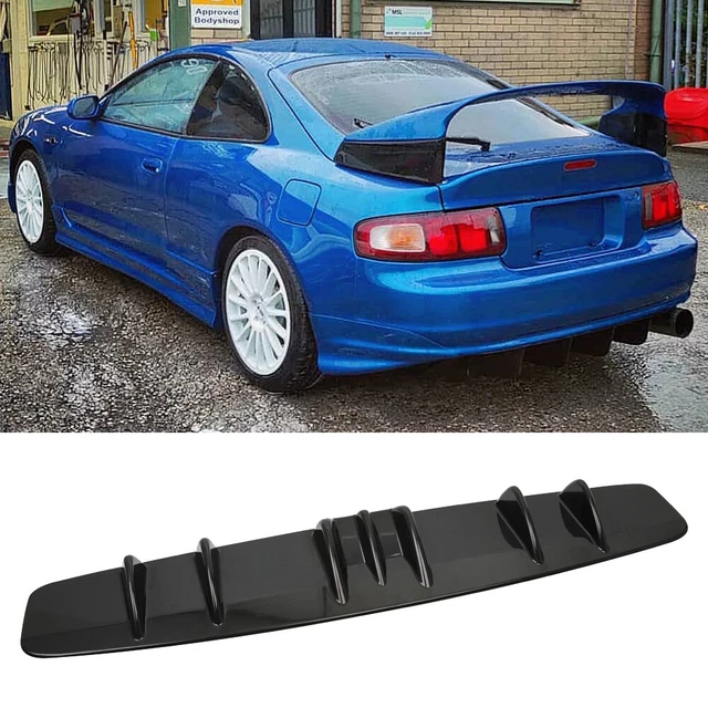 FOR TOYOTA CELICA ST205 GTS Gloss Rear Bumper Spoiler Diffuser 7-Fins ...