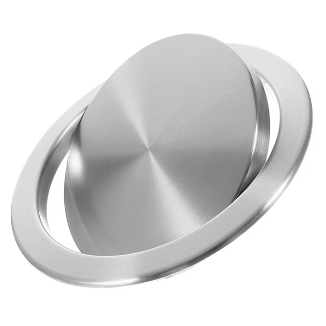 RECESSED COUNTERTOP TRASH Bin Flap Lid Stainless Steel Garbage £24.49 ...