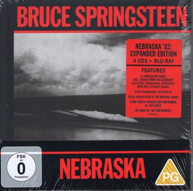 BRUCE SPRINGSTEEN - Nebraska '82 expanded ed (2025) 4 CD+Blu Ray+BOOK ...