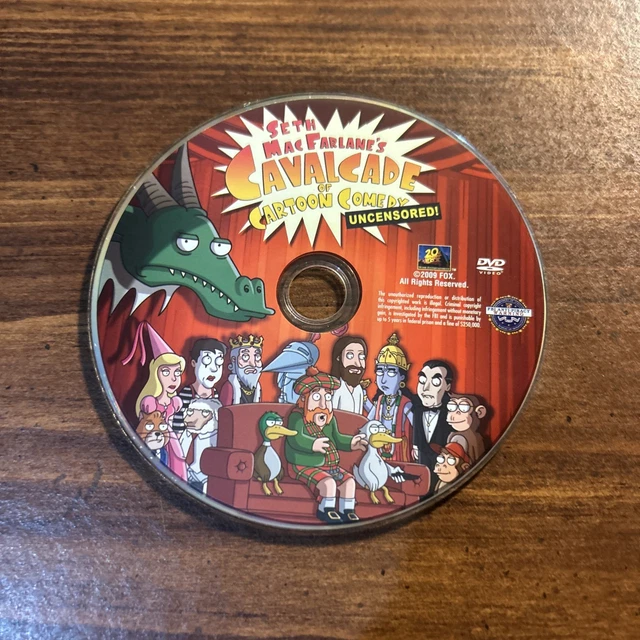 SETH MACFARLANE'S CAVALCADE of Cartoon Comedy NR DVD Disc Only Free ...