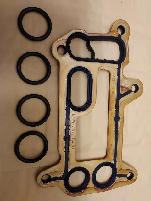 BMW GENUINE OIL Filter Housing Gasket & OE Seal Set E90 E60 E87 E83 N47 ...