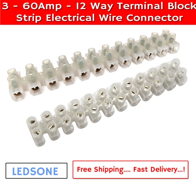 2/3 WAY ELECTRICAL Connectors Wire Block Clamp Clips Fast Cable ...