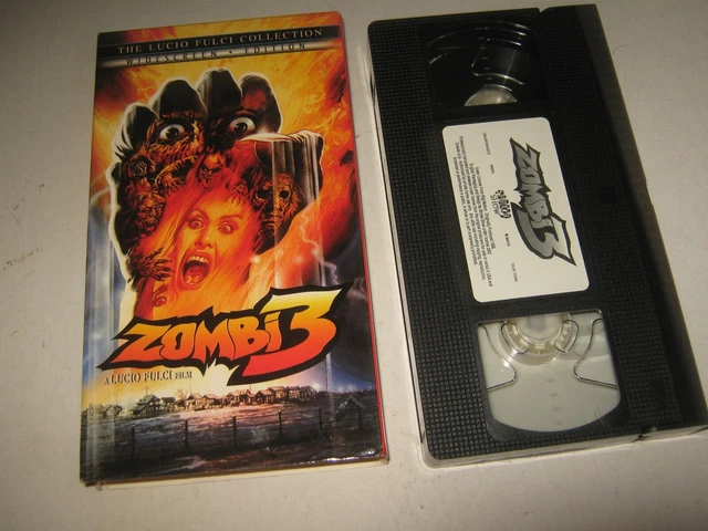 VHS VIDEO TAPE Horror Thriller Lucio Fulci's Zombie 3 Shriek Show Video ...