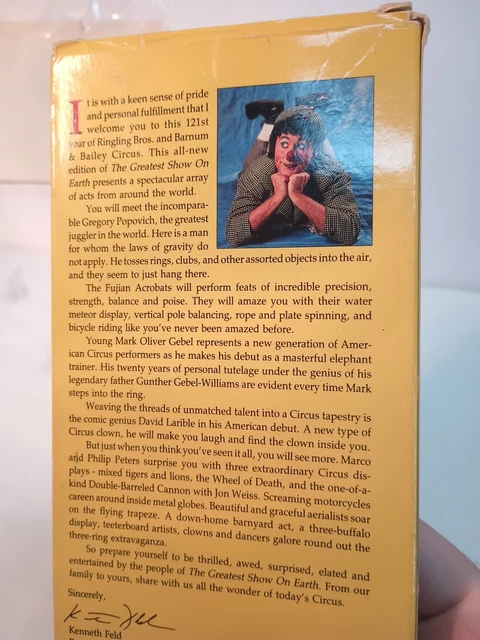 1991 RINGLING BROS. Barnum & Bailey Circus: 121st Edition Video Program ...