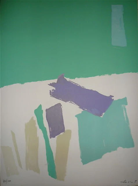 PIERRE PALLUT LITHOGRAPHIE signée 1972 Art Abstrait Abstraction Lyrique ...