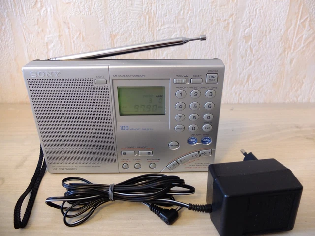 RADIO PORTABLE SW/LW/MW/FM STÉRÉO Sony ICF-SW7600GR / worldwide shipping EUR 249,00 - PicClick FR