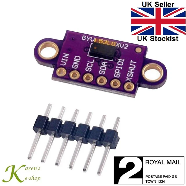 VL53L0X V2 LASER Time-of-Flight Distance Sensor Module for Arduino EUR ...
