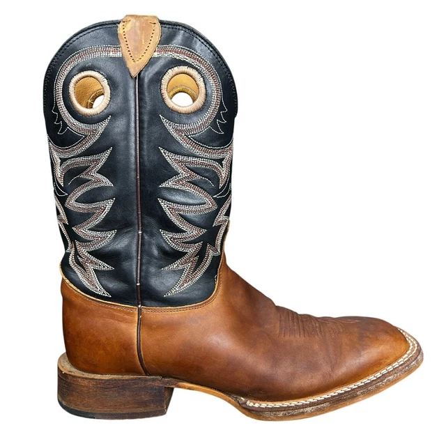JUSTIN MEN’S BENT Rail Caddo Brown Leather Western Cowboy Boots Size US ...