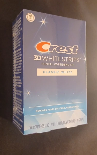 CREST 3D WHITESTRIPS- Classic White Exp 2025- New/Sealed/Last 4 In ...