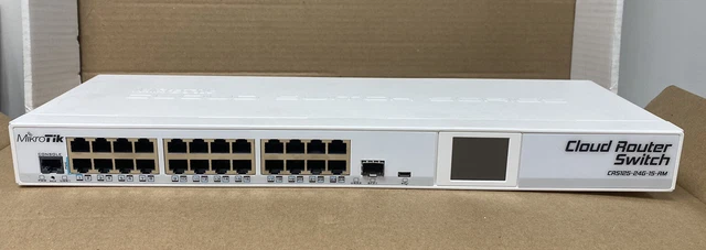 MIKROTIK CRS125-24G-1S-RM, 24 Port, Rack Mountable, Cloud Router Router ...