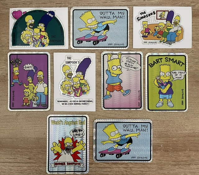 THE SIMPSONS PRISM Stickers Vintage Vending Machine Lot - Bart Simpson ...