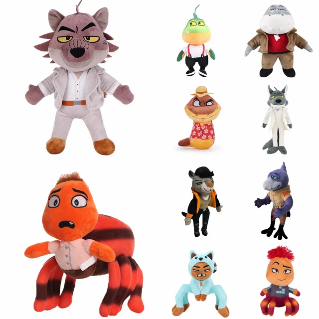 THE BAD GUYS Plush Toy Wolf Shark Snake Piranha Stuffed Doll ...