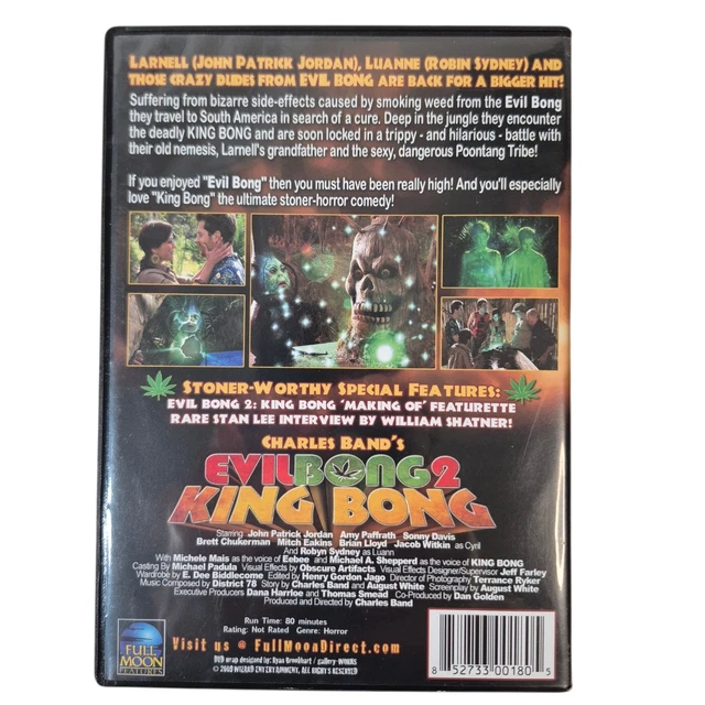 EVIL BONG 2 King Bong DVD Full Moon Features Horror Comedy Cult $15.95 ...