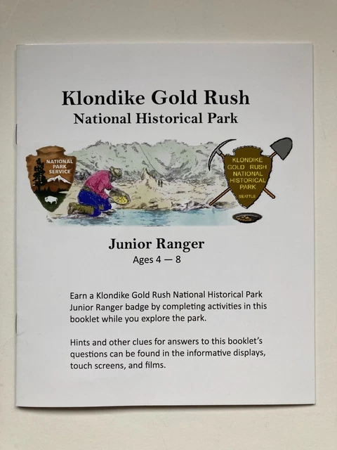 KLONDIKE GOLD RUSH NATIONAL PARK SERVICE JUNIOR RANGER BOOK WASHINGTON ...