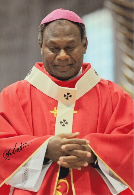 ORIGINAL SIGNIERTES FOTO John Cardinal Ribat - Kardinal Papua New ...