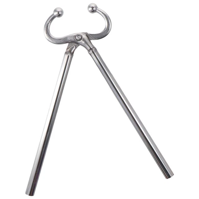 SILVER COW NOSE Pliers Stainless Steel Cattle Nose Lead for Farm Ranch ...