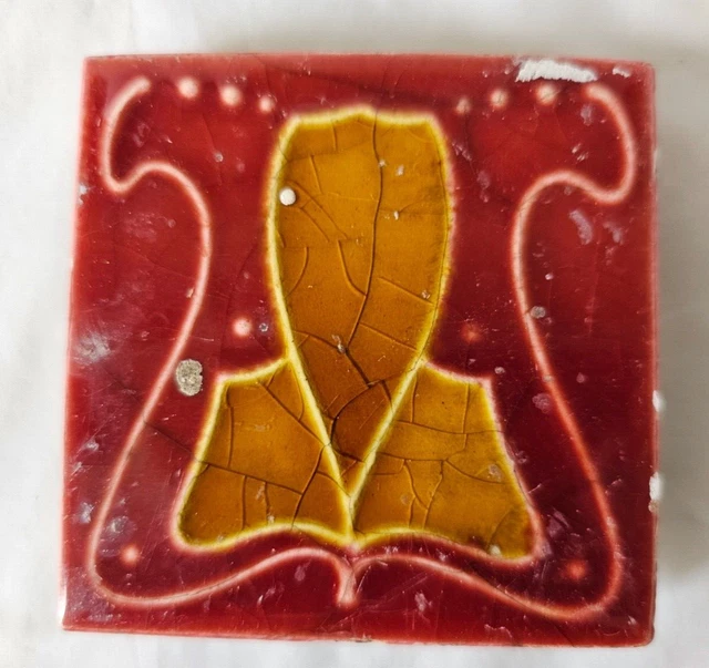 ART NOUVEAU SECESSIONIST english ANTIQUE 3 INCH TILE (B) £20.00 ...