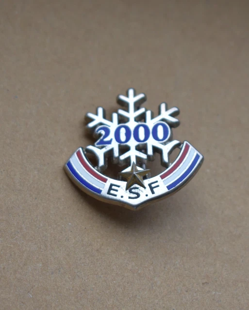 INSIGNE, BROCHE MÉDAILLE ski ESF " 1ère étoile ", édition année 2000 ...