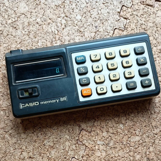 CASIO CALCULATOR MEMORY-8R Retro Showa Era Model JUNK $78.32 - PicClick CA