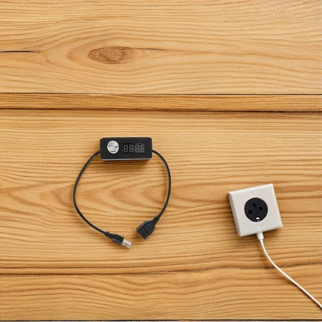 TIMER POWER PLUG Usb Extension Cable Fish Tank Controller LED Lights ...