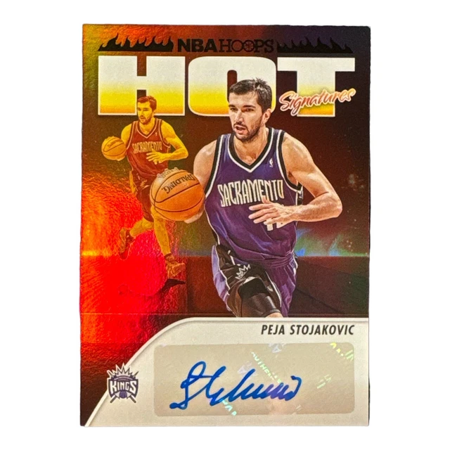 2023-24 PANINI NBA Hoops Peja Stojakovic Hot Signatures Auto Sacramento ...