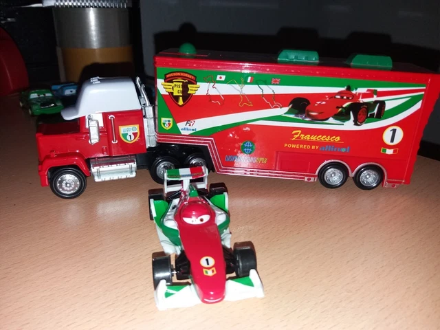 DISNEY PIXAR CARS Mack Truck mit Container 1:55 Francesco Bernoulli mit ...