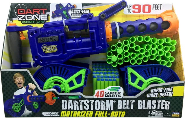DART ZONE Motorized DARTSTORM Belt-fed Blaster $124.95 - PicClick AU