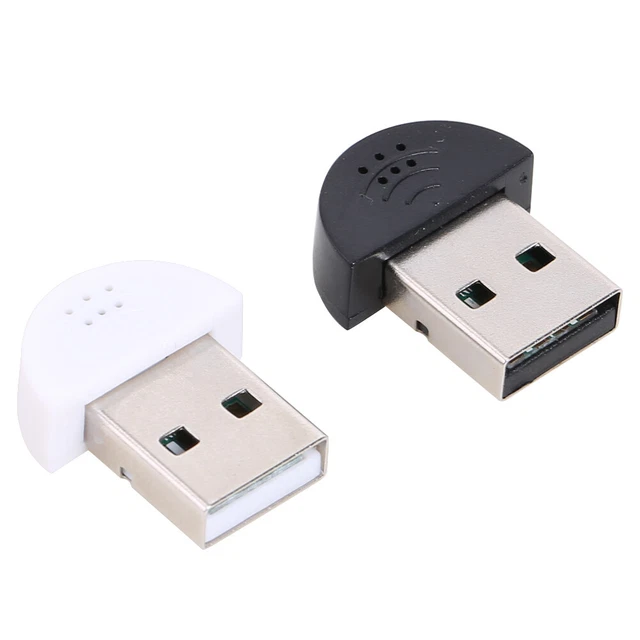MINI USB MICROPHONE Audio Adapter Portable Direct Connect USB Driver ...
