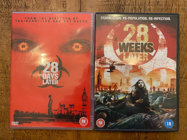 28 DAYS LATER & 28 Weeks Later DVD Set - Region 2 - Very Good Condition ...