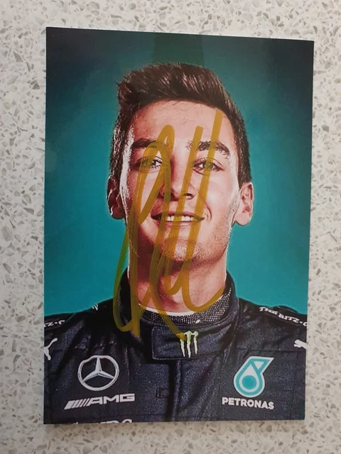 GEORGE RUSSELL MERCEDES Racing F1 Driver Hand Signed Photo 6" X 4". EUR ...