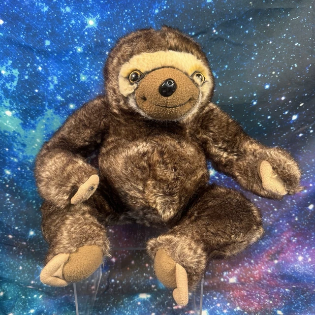 SOFAWORKS SOFOLOGY NEAL the Sloth Plush Soft Cuddly Toy Brown Neil ...