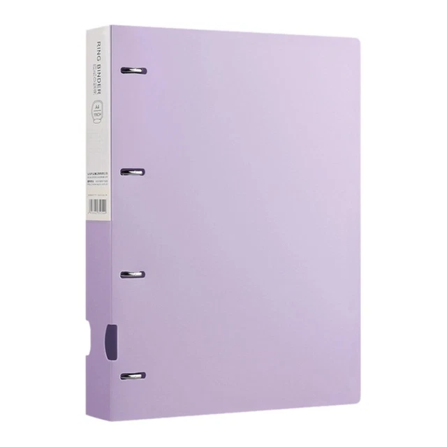 4 HOLE BINDERS Folders Practical Document Folder 4 Rings Binders File ...