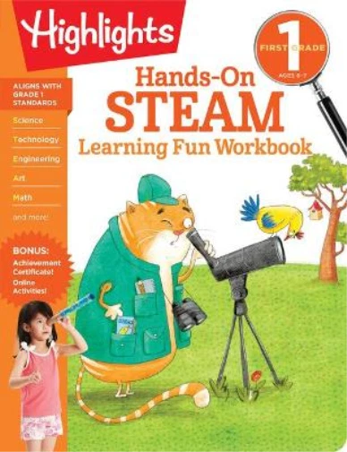 HIGHLIGHTS LEARNING FIRST Grade Hands-On Steam Learning Fun Workbook ...