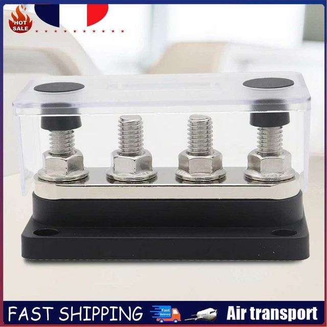 COPPER BUSBAR 300A Junction Block Dust Prevention for 48V Vehicle ...