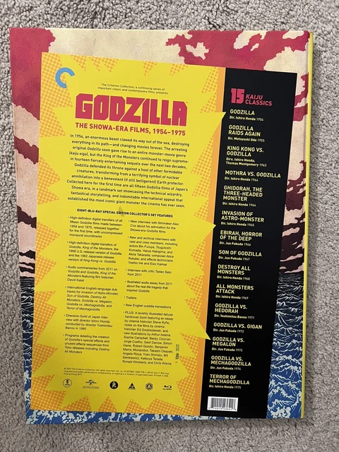 GODZILLA THE SHOWA-ERA Films 1954-1975 Criterion Blu-ray Collection Set ...