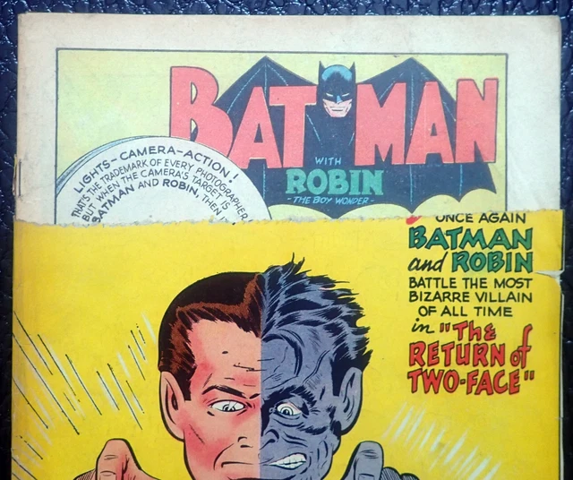 BATMAN #50 💦 ICONIC TWO-FACE COVER! 💦 1948-1949 $413.73 - PicClick CA