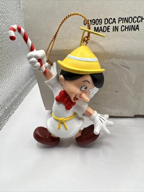 VINTAGE ANGEL SERIES Pinocchio Disney Grolier Christmas Ornament In Box ...