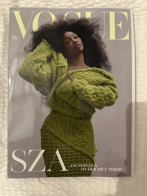 BRITISH VOGUE MAGAZINE December 2024 SZA COVER FEATURE £6.99 - PicClick UK