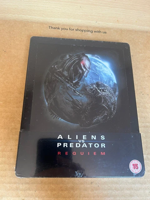ALIENS VS PREDATOR (AVP) Requiem RARE UK Blu ray Steelbook NEW & SEALED ...