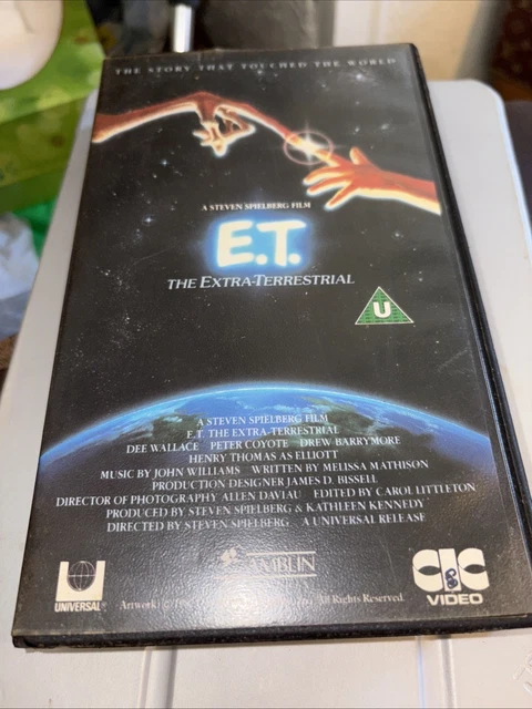 ET THE EXTRA-TERRESTRIAL VHS Video 1982 PAL £2.76 - PicClick UK