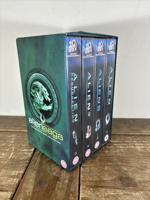 ALIEN SAGA, 4 Film Collection On VHS Video Cassette Tape Box Set ...