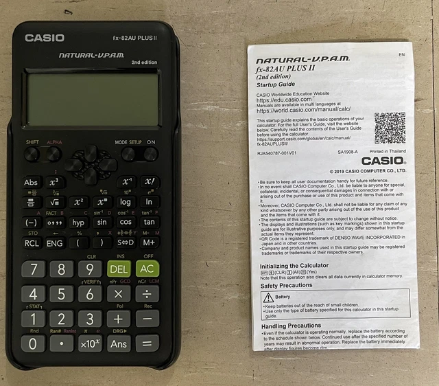 CASIO SCIENTIFIC CALCULATOR fx-82au plus ii $0.99 - PicClick AU