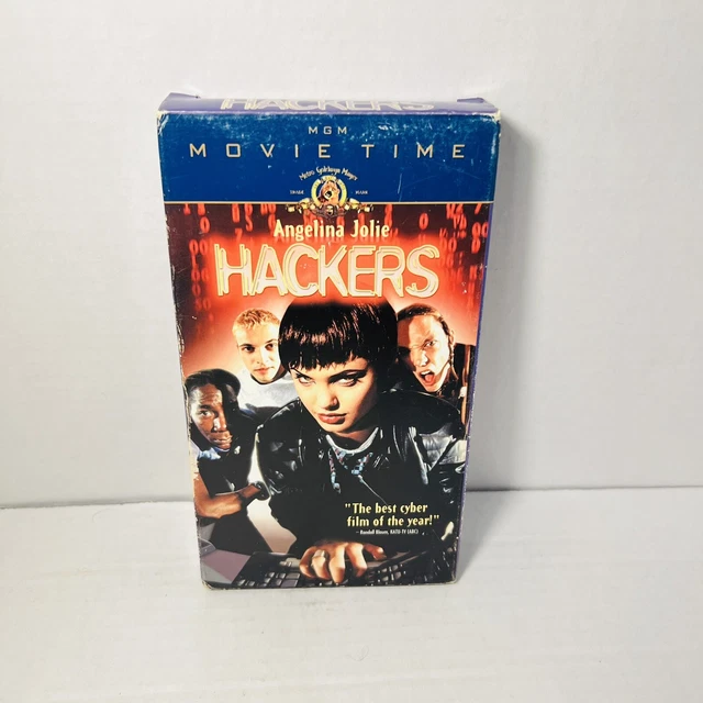 HACKERS VHS TAPE 1995 Young Angelina Jolie Cyberpunk Early Internet ...