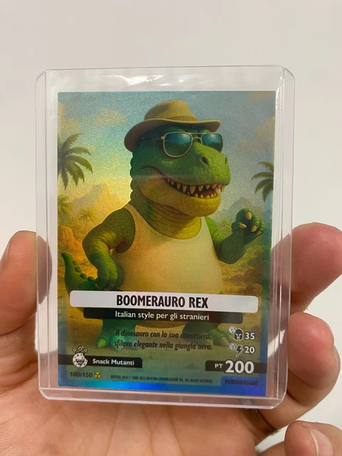 100/150 BOOMERAURO REX Skifidol Italian Brainrot Card Nucleare Rara ...
