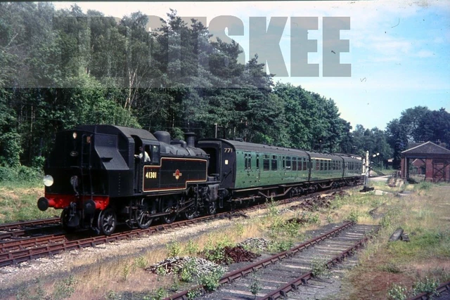 35MM SLIDE BR British Railway Steam Loco 41301 Class 2MT Baynards ...