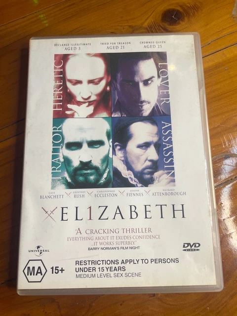 ELIZABETH (1998) - Cate Blanchett - DVD - R4 $9.95 - PicClick AU