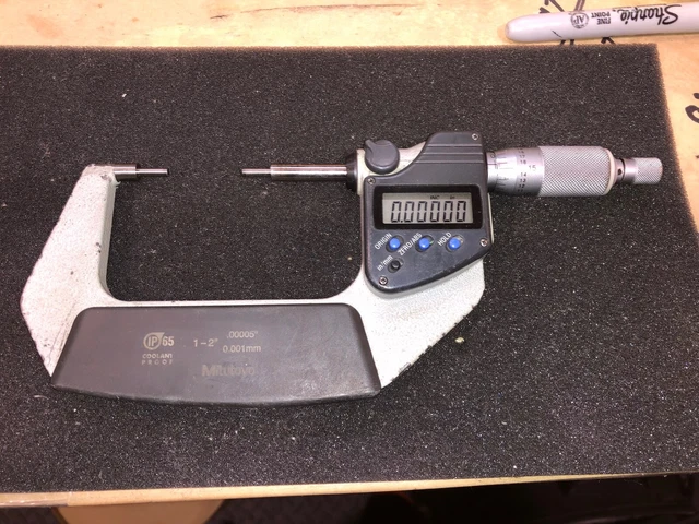 MITUTOYO 331-352 DIGITAL Spline Micrometer IP65 Inch/Metric, 1-2 ...