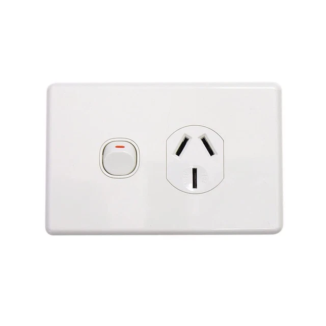C2000 SERIES 20A 250V Single Switch Socket Outlet, White Electric $44. ...
